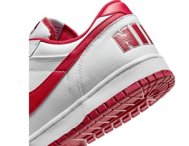 ナイキ スニーカー メンズ ビッグナイキ NIKE BIG ロー ホワイト レッド ローカット 355152-150 大きいサイズ 運動靴 定番 クラシック カジュアル 赤 白 真っ白 通学 かっこいい 軽量モデル 25cm 25.5cm 26cm 26.5cm 27cm 28cm 28.5cm 29cm