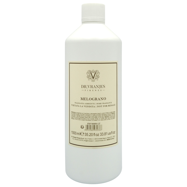 ドットール・ヴラニエス DR. VRANJES リードディフューザー ザクロ (MELOGRANO) リフィル (詰替え用)  1000ml【訳あり・テスター・未使用品】