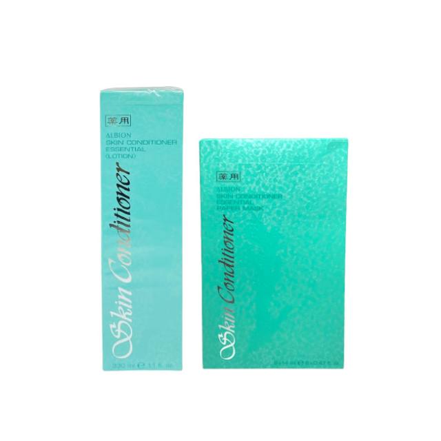 アルビオン 薬用スキンコンディショナー エッセンシャル N 330ml ＋ アルビオン 薬用スキンコンディショナーエッセンシャルペーパーマスク 14ml×8枚 [ 医薬部外品 敏感肌 薬用化粧水 スキコン 330 化粧水 albion ]