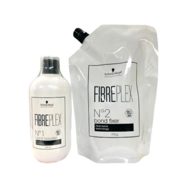 シュワルツコフ ファイバープレックス No.1 ボンドブースターN トリートメント 500ml + No.2 ボンドフィクサーNa 750g セット