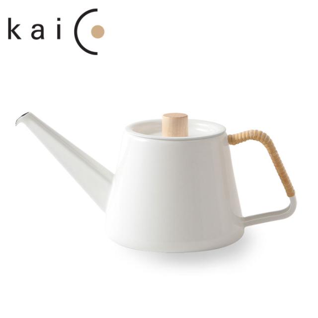 Kaico カイコ ドリップケトル 籐 0.95L IH対応【IH 200V/琺瑯/白色/ホーロー/ホーローケトル/ケトル/ドリップ/調理器具/キッチン用品/直の通販はau PAY マーケット ...