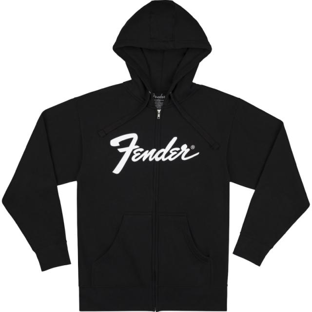 Fender Transition Logo Zip Front Hoodie, Black, Mサイズ ジップフロントパーカー〈フェンダー〉