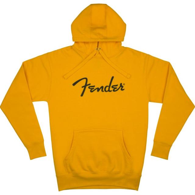 Fender Spaghetti Logo Hoodie, Butterscotch Blonde, Mサイズ パーカー〈フェンダーオフィシャル〉