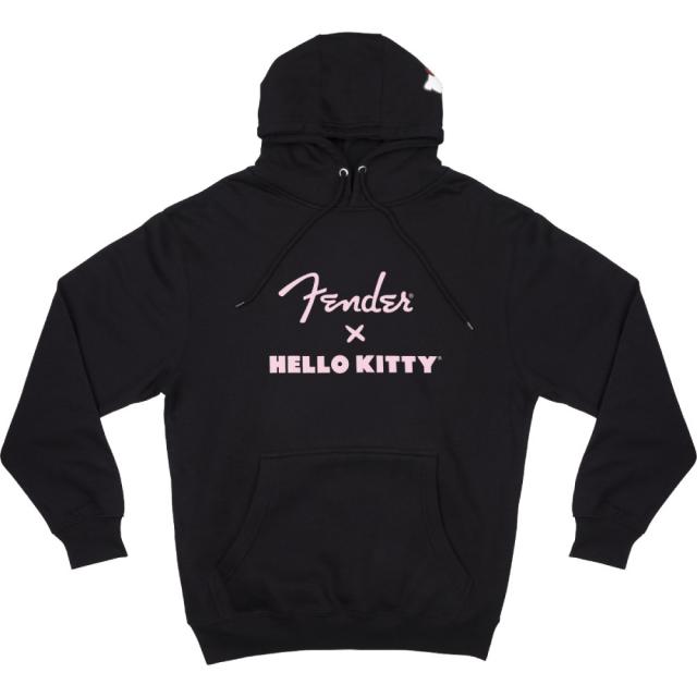 Fender x Hello Kitty Black Logo Hoodie, Sサイズ ハローキティ パーカー〈フェンダー〉