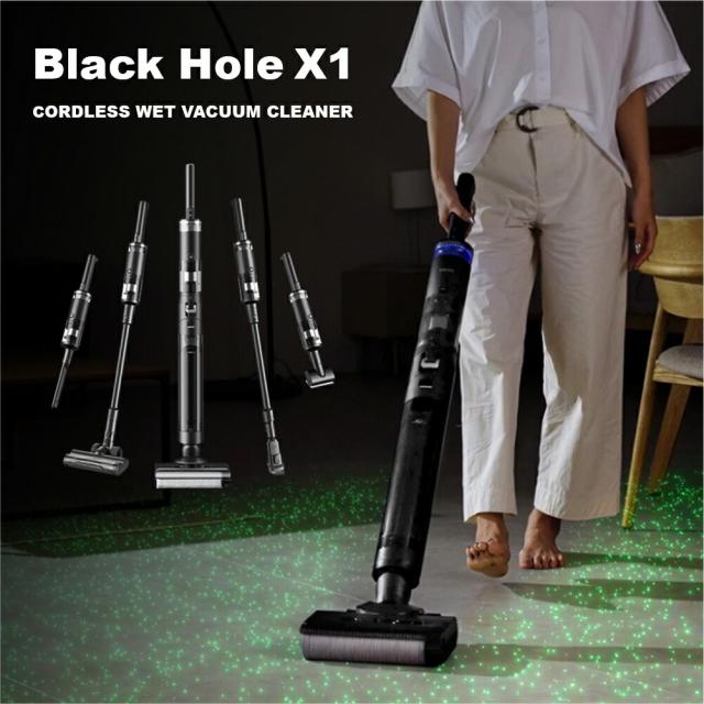 コードレス水拭き掃除機 スペシャルセット ブラック