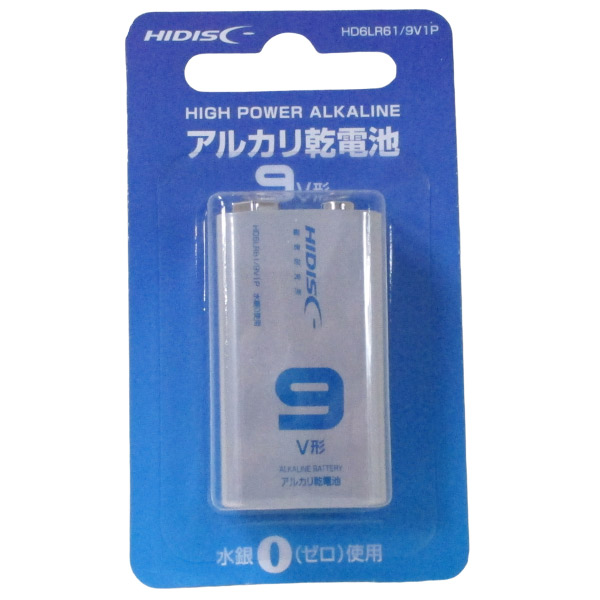 送料無料メール便 9V形 角電池 アルカリ乾電池 006P HIDISCx6個セット/卸の通販はau PAY マーケット - cosmic ...