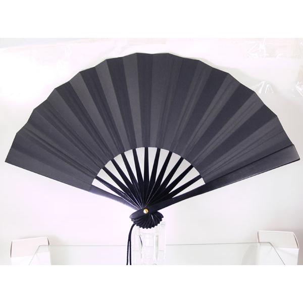 鉄扇 一尺 伝統製法 日本製 鍛造 黒　送料無料メール便　箱無し