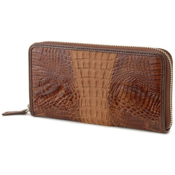 RODANIA カイマン/ラウンドファスナー長財布 /CJN0477BNTSP（茶）/送料無料