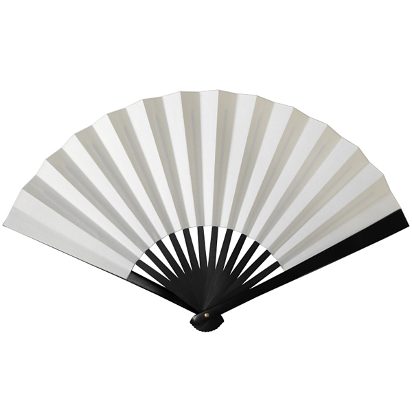 黒鉄扇 八寸 白色 伝統製法 日本製 鍛造/送料無料