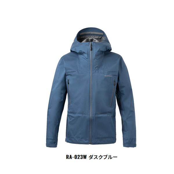 ≪23年4月新商品！≫ シマノ アングラーズシェル ジャケット 01 RA-023W ダスクブルー Mサイズ [4月発売予定/ご予約受付中]の ...
