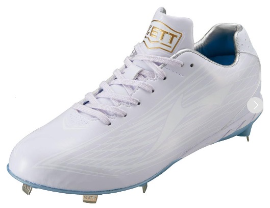 ZETT ゼット 野球 ソフトボール  WIDE  ウイニングロードWH ホワイト  埋込み 金具スパイク スパイク 野球用品 軽量  高校野球 中学野球 BSR2207WH（K83）