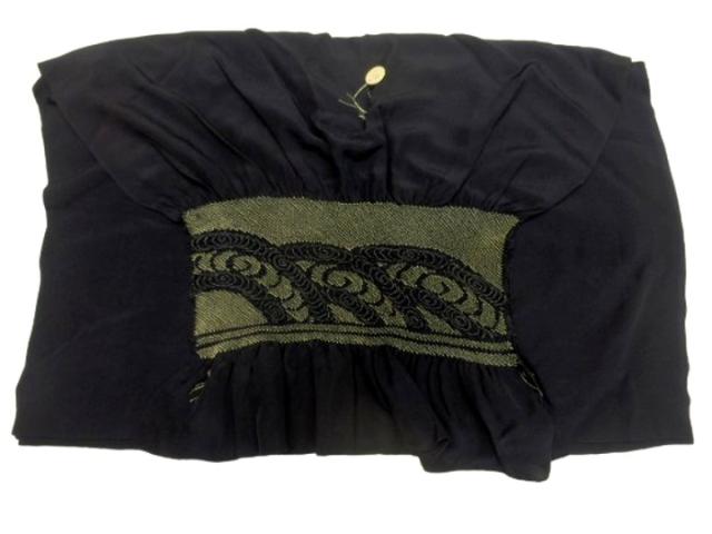 兵児帯 へこおび 男帯 浴衣帯 メンズ 正絹 青 紺色 ネイビー 絞り 鹿の子 紳士用 和服用 和装 高級 男性用 着物 浴衣 父の日 ギフト プレゼント 端本絞り 渦巻 柄 No.5