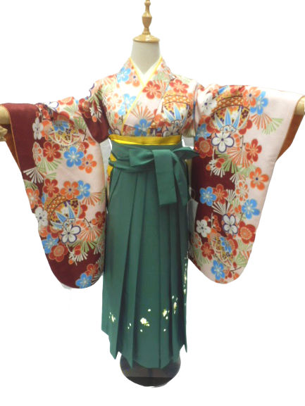 【期間限定割引】往復送料無料 全部揃って安心 レンタル 小学生 大学生 卒業式 袴 レンタル 袴 卒業式袴セット 小学生 袴女児 女の子 小学生 袴 セット 小学生 卒業式 袴 レンタル 女の子 小学校 卒業式 着物 薄ピンク地 梅 柄No.316