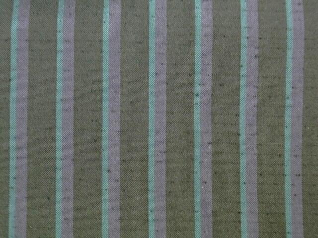 ☆本場大島紬☆黒地に縦縞柄no2