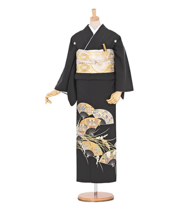 往復送料無料 2泊3日 レンタル 黒留袖 レンタル Sサイズ No.0335