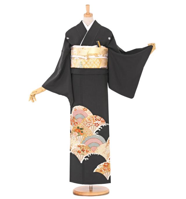往復送料無料 2泊3日 レンタル 黒留袖 レンタル Lサイズ No.0620