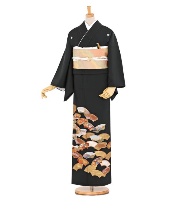 往復送料無料 2泊3日 レンタル 黒留袖 レンタル Mサイズ No.0378
