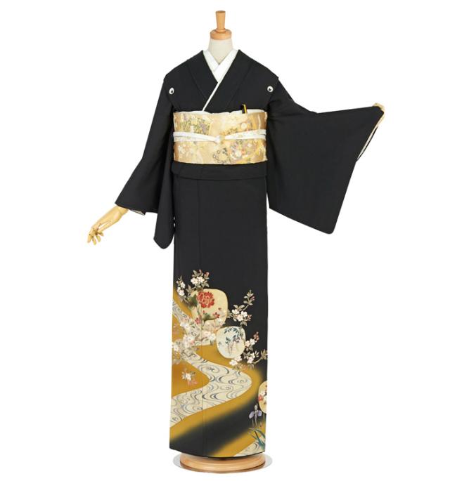 往復送料無料 2泊3日 レンタル 黒留袖 レンタル Mサイズ No.1883