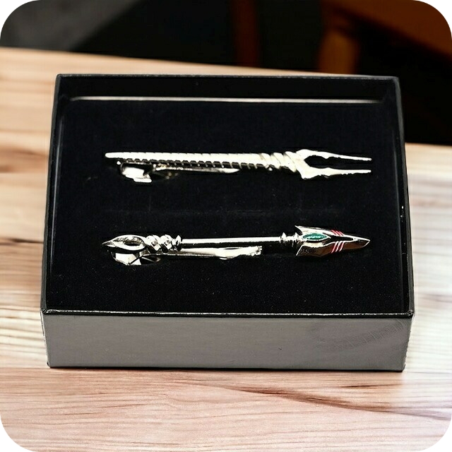 スワンク ネクタイピン SWANK EVANGELION ヱヴァンゲリヲン ロンギヌスの槍＆カシウスの槍タイバーセット シンver.Ni タイバー タイピン メンズ EVA-2021-CS02SET シルバー アクセサリー