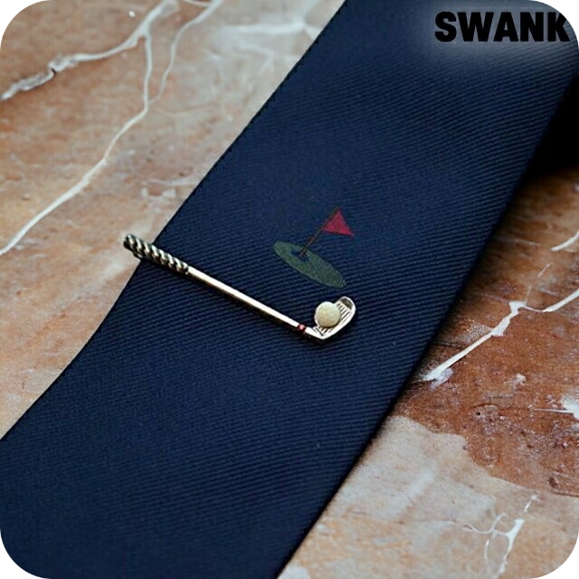 スワンク ネクタイピン SWANK タイバー ネクタイセット ゴルフver タイピン メンズ NT06 シルバー アクセサリー