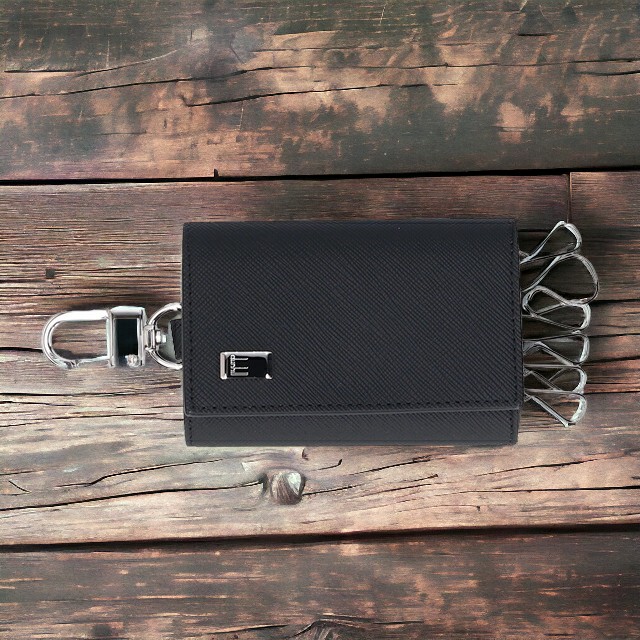 ダンヒル キーケース dunhill プレイン PVC メンズ 22R2P14PS ブラック 小物