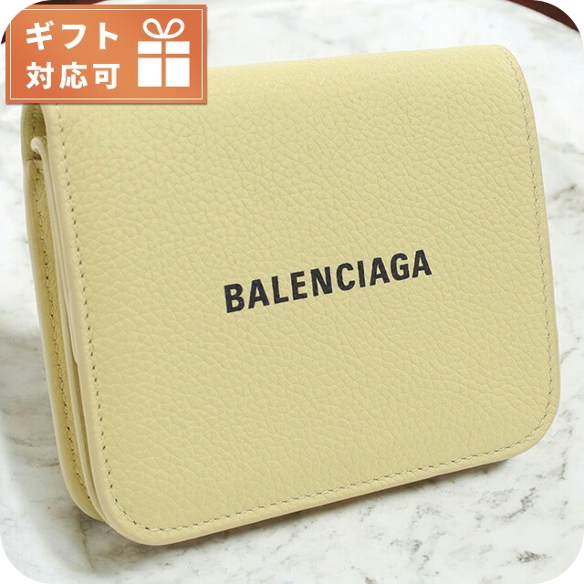 バレンシアガ 二折財布小銭入付き レディース ブランド BALENCIAGA イタリア 594216 イエロー系 財布