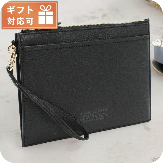 マーク・ジェイコブス ポーチ レディース ブランド MARC JACOBS THE SMALL WRISTLET レザー ベトナム 2S3SMP036S01 BLACK ブラック バッグ
