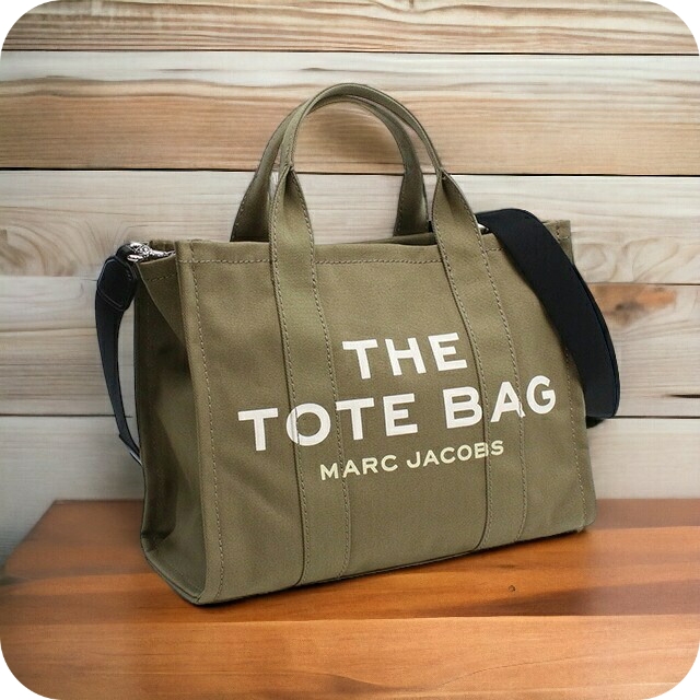 マークジェイコブス トートバッグ レディース MARC JACOBS コットン ベトナム M0016161 SLATE GREEN カーキ バッグ