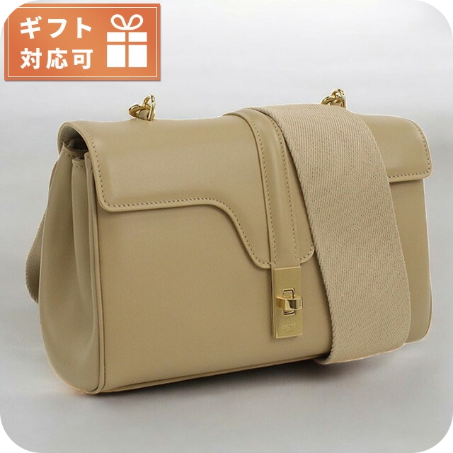セリーヌ ショルダー レディース ブランド CELINE イタリア 19685 BEIGE ベージュ系 バッグ