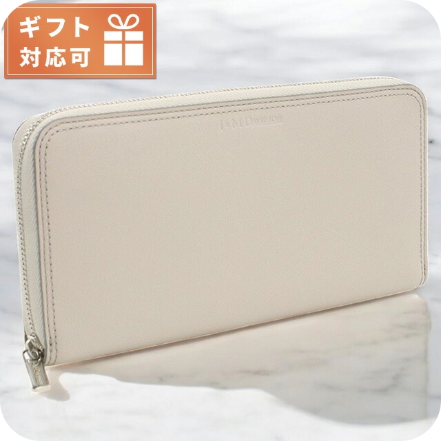 ジェイアンドエムデヴィッドソン 長財布ラウンドファスナー レディース ブランド レザー SZAW-0XX-SCXX LIGHT GREY 財布