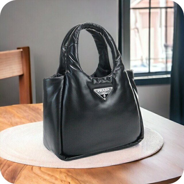 プラダ ハンドバッグ レディース PRADA NAPPA SOFT レザー イタリア 1BG412 NERO ブラック バッグ