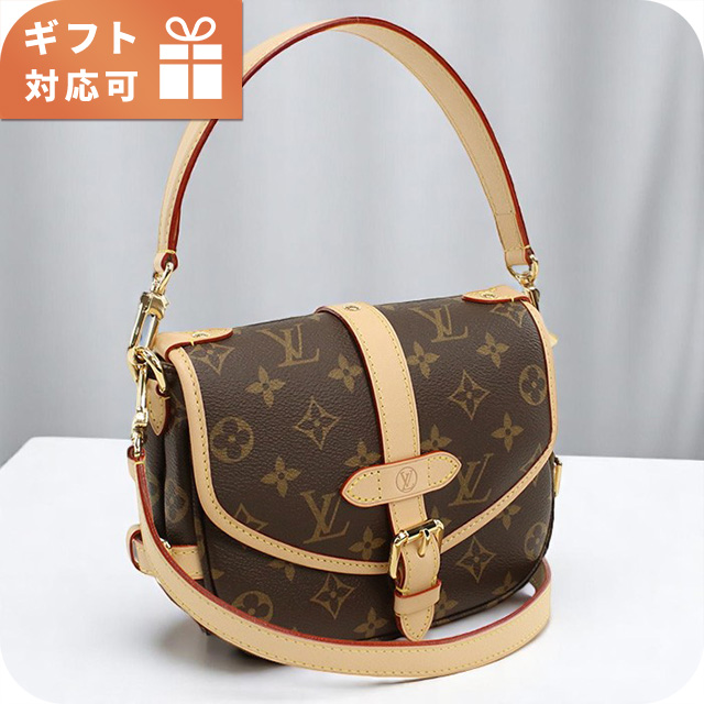 ルイヴィトン 斜め掛け ショルダーバッグ レディース ブランド LOUIS VUITTON モノグラム ソミュール BBM46740 ブラウン バッグ