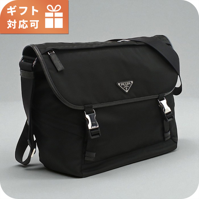プラダ 斜め掛け ショルダーバッグ メンズ ブランド PRADA 2VD052 ブラック バッグ