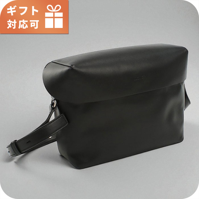 ジル サンダー 斜め掛け ショルダーバッグ メンズ ブランド JIL SANDER レザー J25WG0008 ブラック バッグ