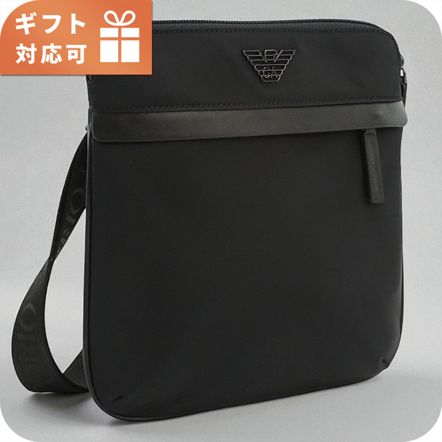 エンポリオ・アルマーニ 斜め掛け ショルダーバッグ メンズ ブランド EMPORIO ARMANI EM001807 ブラック バッグ