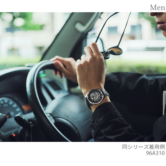 【トートバック付】 ブローバ クラシック サーベイヤー 自動巻き 腕時計 ブランド メンズ オープンハート BULOVA 96A292 ...