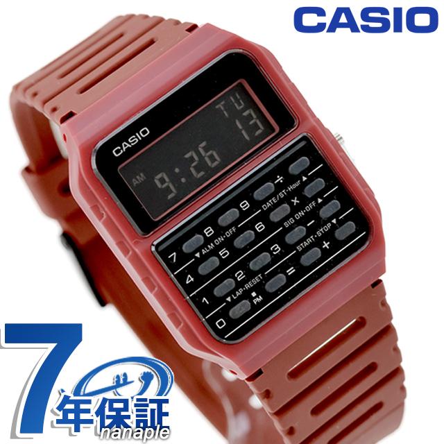 カシオ チープカシオ CASIO クォーツ 電池式 CA-53WF-4B クラシック ユニセックス チプカシ 腕時計 ブランド カシオ casio デジタル ブラック レッド 黒 おしゃれ ...