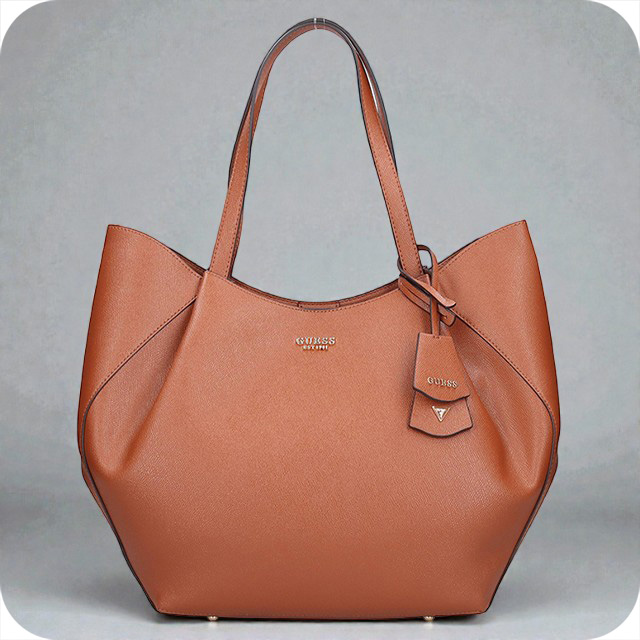 ゲス トートバッグ レディース ブランド GUESS AMORETTE 2 In 1 Tote BG789824 COGNAC バッグ 軽量 手提げ 高級 おしゃれ プレゼント 女性 実用的 かわいい