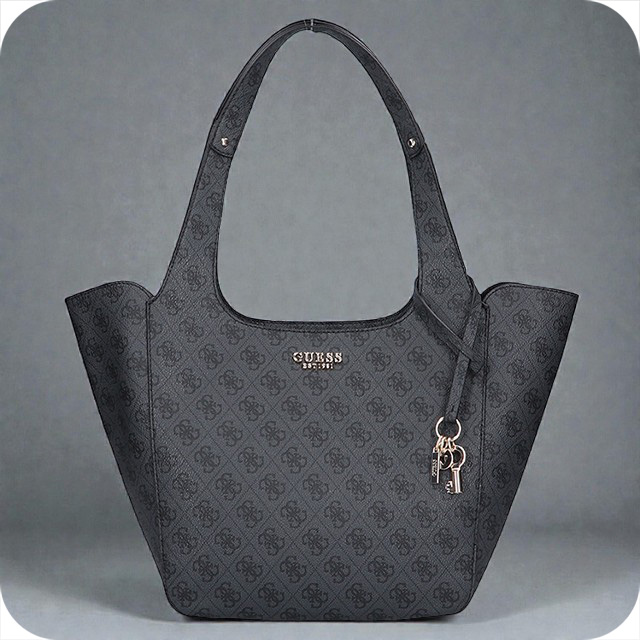 ゲス トートバッグ レディース ブランド GUESS CALISTA SG733422 COAL LOGO バッグ 軽量 手提げ 高級 おしゃれ プレゼント 女性 実用的 かわいい