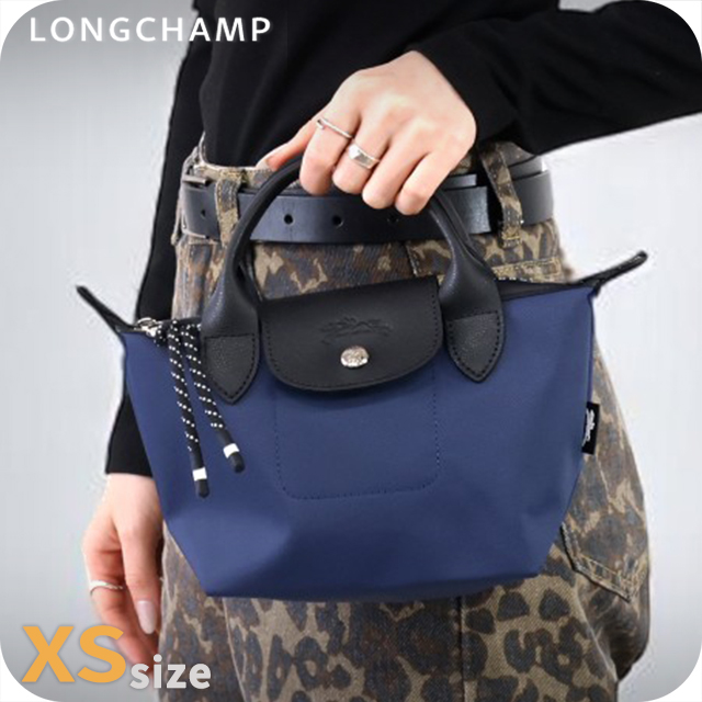 ロンシャン ショルダーバッグ レディース ブランド LONGCHAMP プリアージュ エナジー XS トップハンドルバッグ ハンドバッグ 2WAY L1500HSR006 ネイビー バッグ 斜めがけ 高級 おしゃれ プレゼント 女性 実用的 かわいい