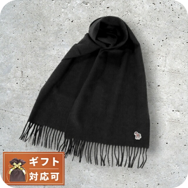 ポールスミス PAUL SMITH マフラー W1A-250K-JZEBRA-79 メンズ ブラック