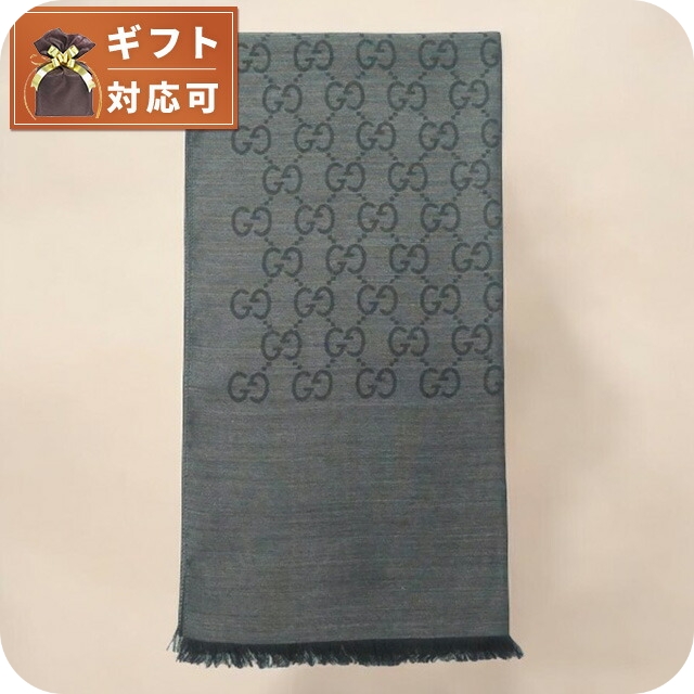 グッチ GUCCI ストール マフラー ロゴ GG メンズ レディース 165904 3G646 1100 チャコールグレー