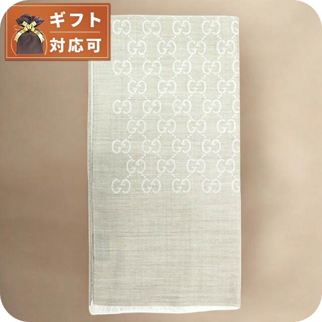 グッチ GUCCI ストール マフラー ロゴ GG メンズ レディース 165904 3G646 9500 ライトベージュ