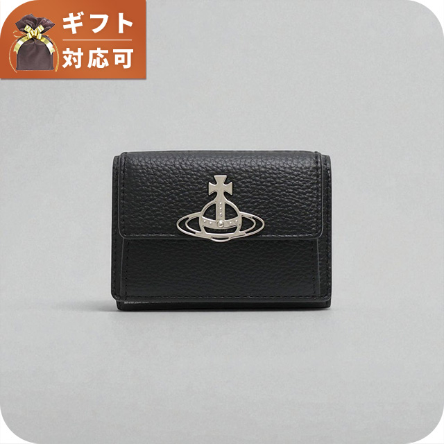 ヴィヴィアンウエストウッド VIVIENNE WESTWOOD 3つ折り財布 5115002UW-S000D-N403 レディース ブラック ブランド