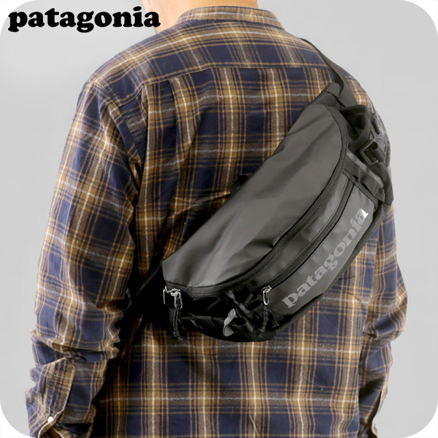 パタゴニア ウエストポーチ メンズ レディース ブランド PATAGONIA ブラックホールウエストパック5L ボディバッグ 2WAY 49282 ブラック バッグ