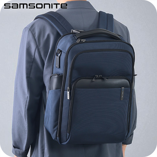 サムソナイト リュック メンズ ブランド Samsonite EVOSIGHT ビジネスカバン ビジネスバッグ バックパック リュックサック スクールバッグ 153522-BL ブラック バッグ 旅行カバン ブランド 高級 おしゃれ プレゼント 男性 実用的 かっこいい