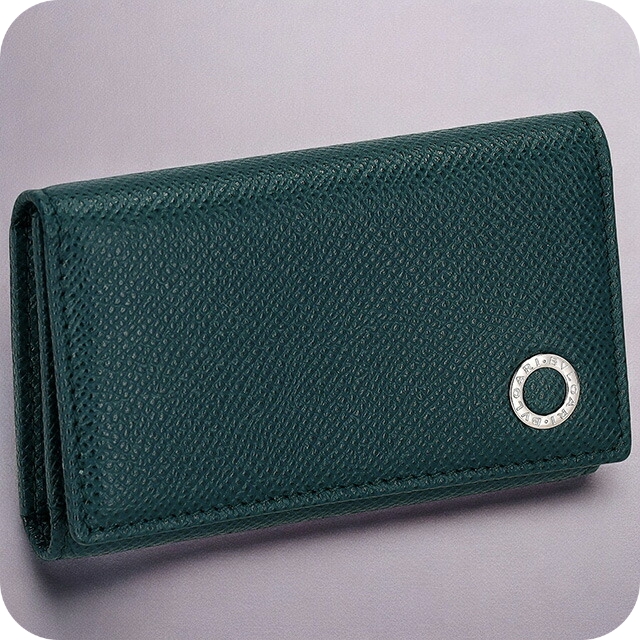 ブルガリ キーケース メンズ ブランド BVLGARI 282100 TEATO ブルーグリーン