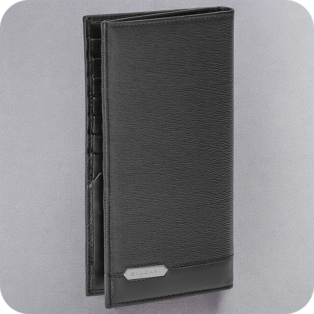 ブルガリ 長財布 メンズ ブランド BVLGARI 282852 BLK ブラック