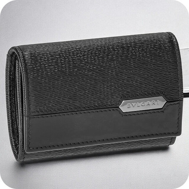 ブルガリ ケース メンズ ブランド BVLGARI レザー 288489 BLK ブラック