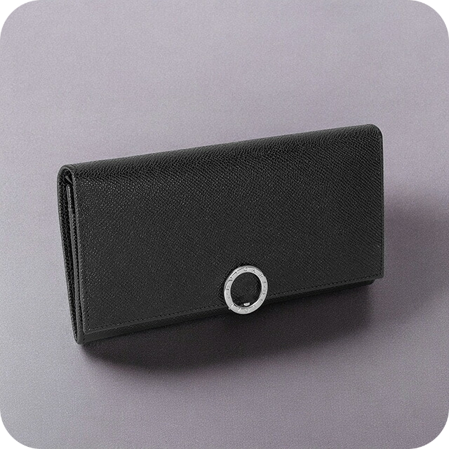 ブルガリ 長財布 メンズ ブランド BVLGARI 30412GRAIN BLK ブラック